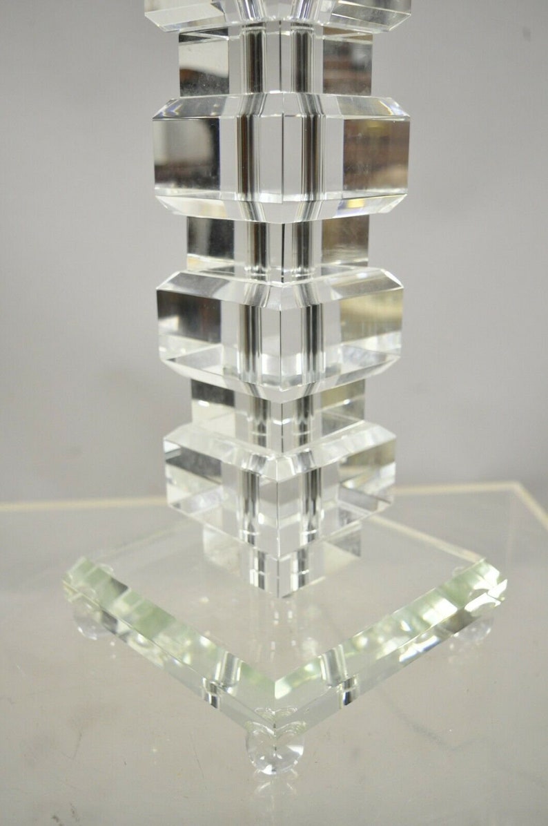 Mid Century Modern Stacked Lucite Acrylic Ice Cube Column - Etsy