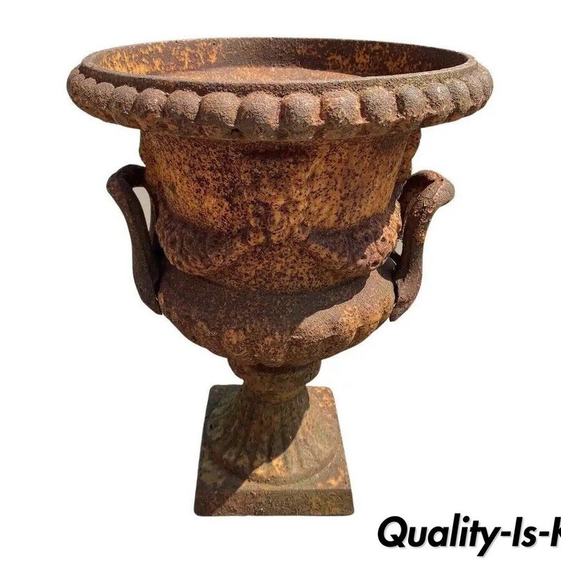 Cast Iron Urn Planter - Etsy