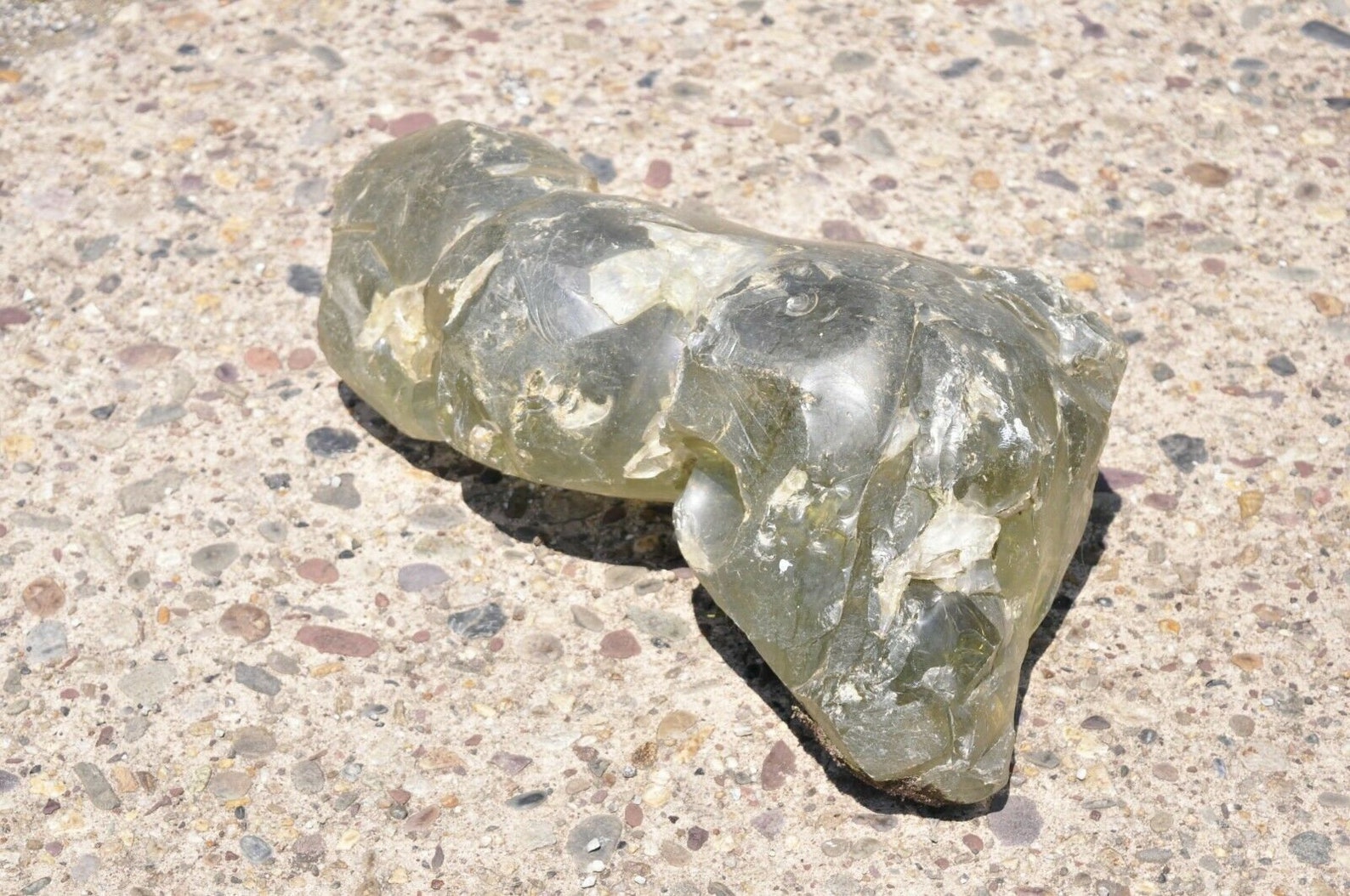 Large Slag Glass Green Chunk Rock 45 Lbs Stone Garden Element - Etsy