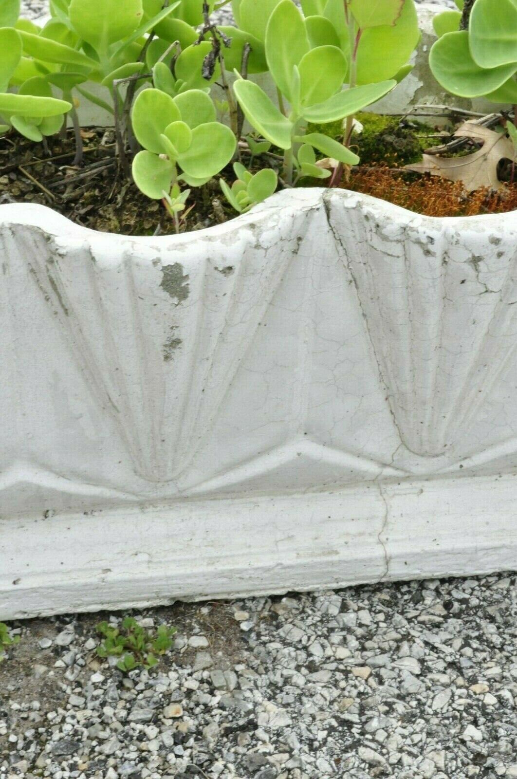 Pair of Art Deco Cement Concrete Stone Geometric Garden - Etsy