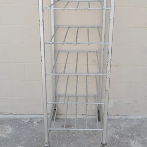 Vintage Industrial Metal Rolling 5 Tier Bakery Bakers Cart Display ...