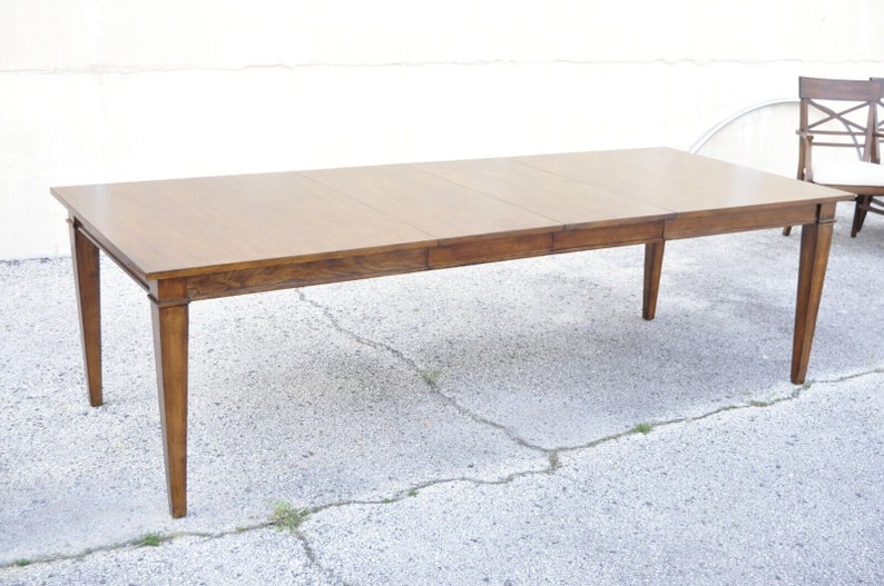 Ethan Allen Dining Room Set Rectangular Tango Dining Table Cross Back ...