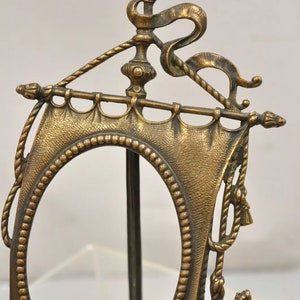 Antique French Renaissance Style Brass Oval Picture Frame With Ship and ...