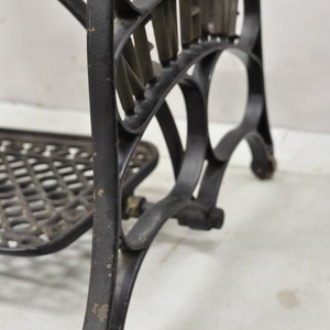 Antique New Home Black Cast Iron Treadle Sewing Machine Base - Etsy