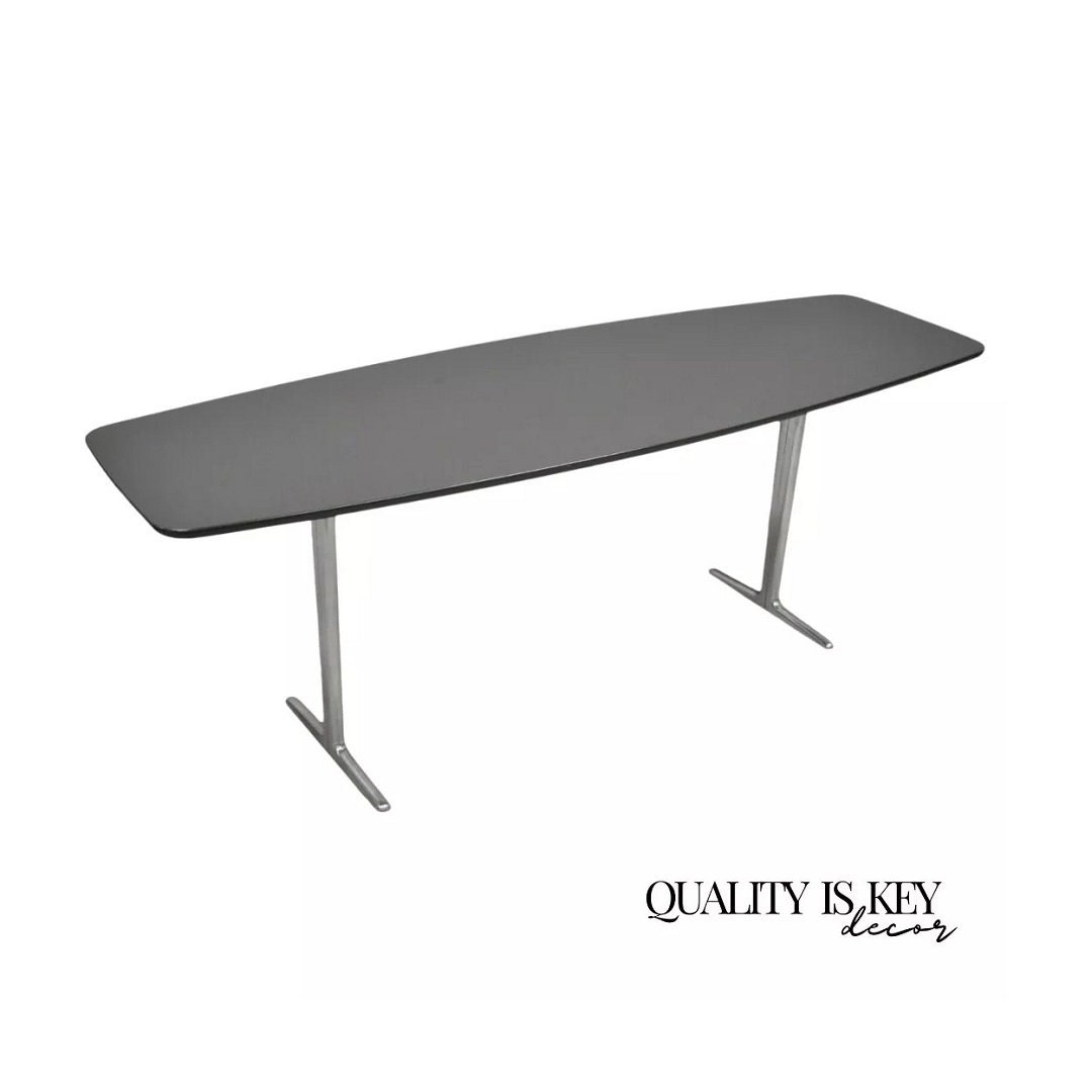 Minotti Italian Modern Surfboard Coffee Table With Chrome Steel Legs - Etsy