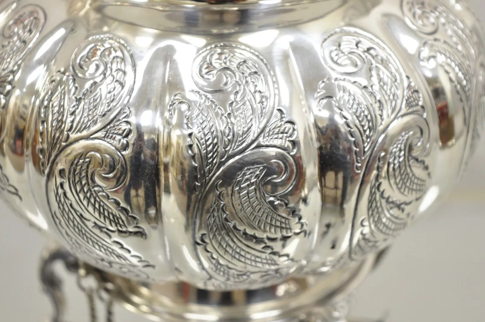 Antique English Victorian PS Co. Silver Plated Tipping Tea Pot on ...