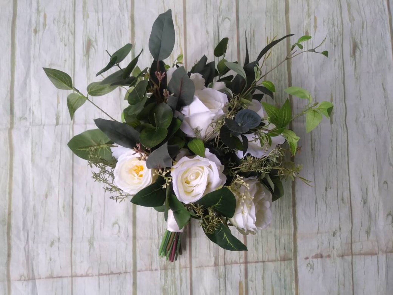 Boho Wedding Flowers Greenery Neutral Ivory Cream - Etsy