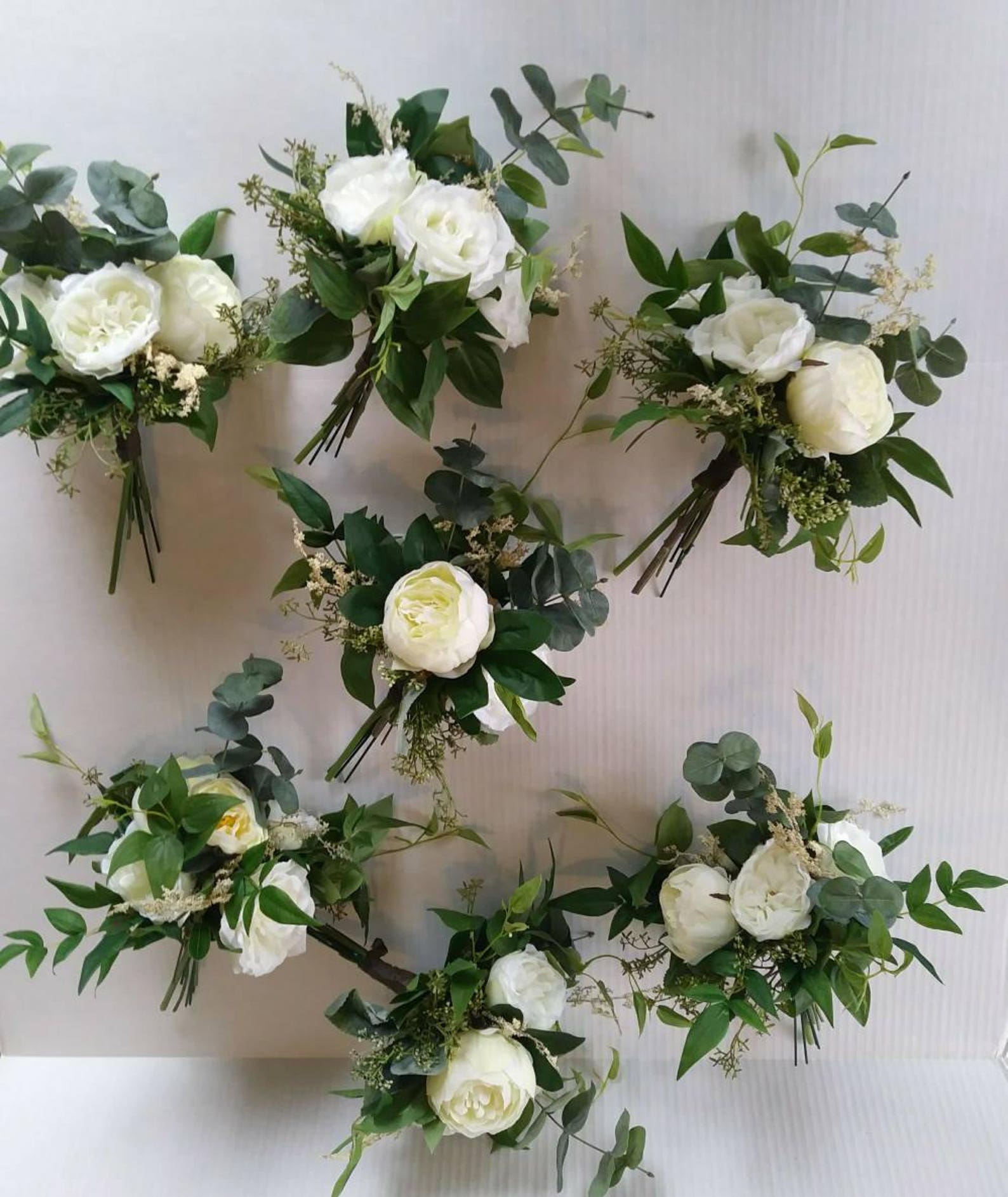 Boho Wedding Flowers Greenery Neutral Ivory Cream - Etsy