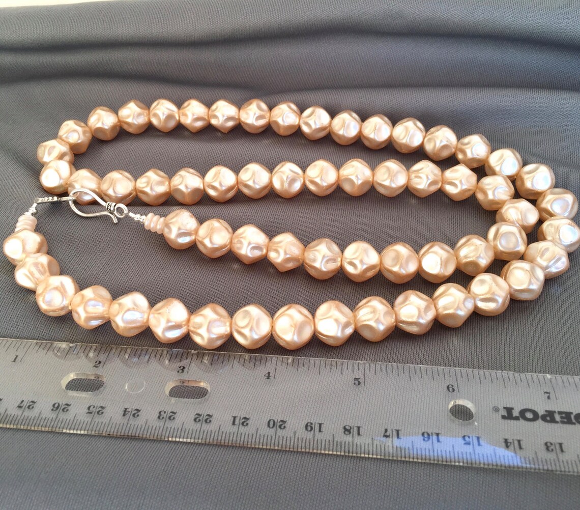 Opera Length Pearls off White Baroque Mid Century Style | Etsy