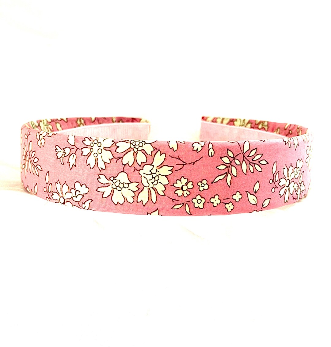 Liberty of London - Pink White Capel - Daisy Headband - Cotton Tana ...
