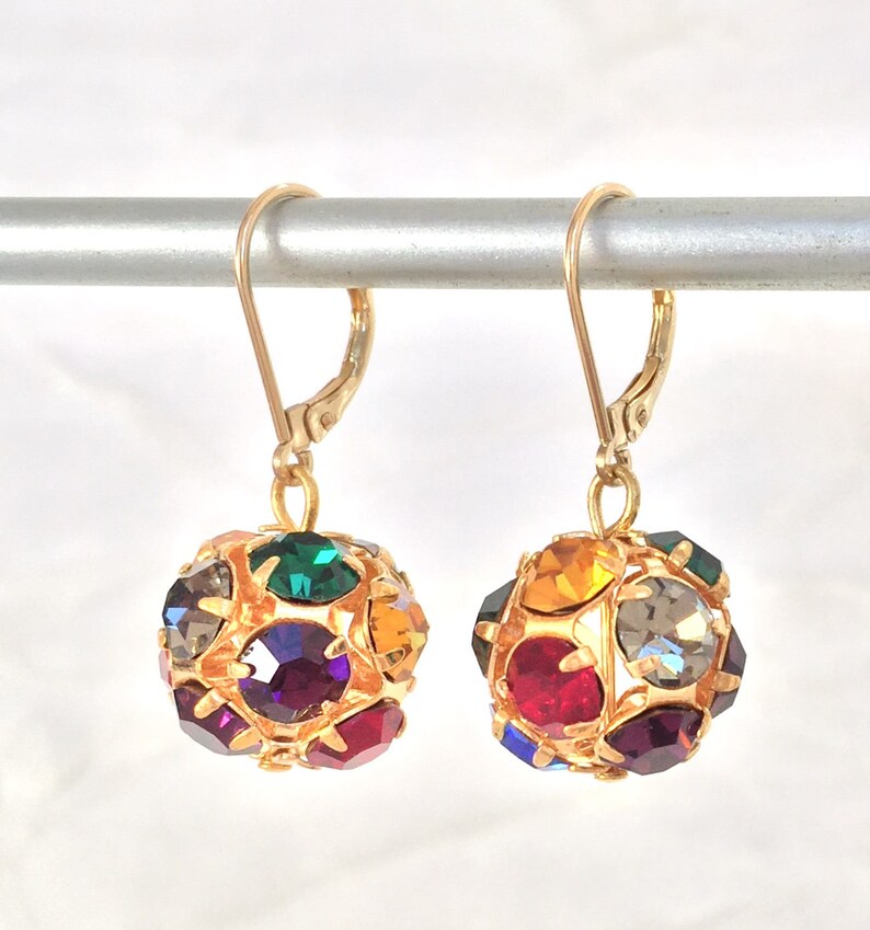 Vintage Crystal Multicolor Crystals Rainbow Spherical - Etsy Nederland