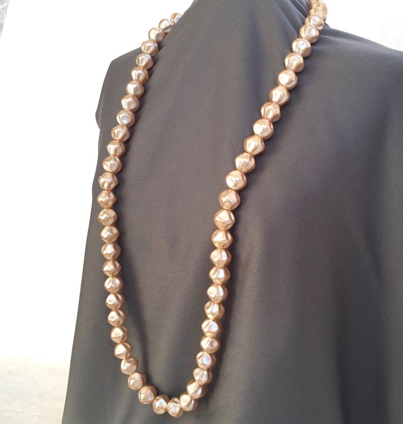 Opera Length Pearls off White Baroque Mid Century Style - Etsy