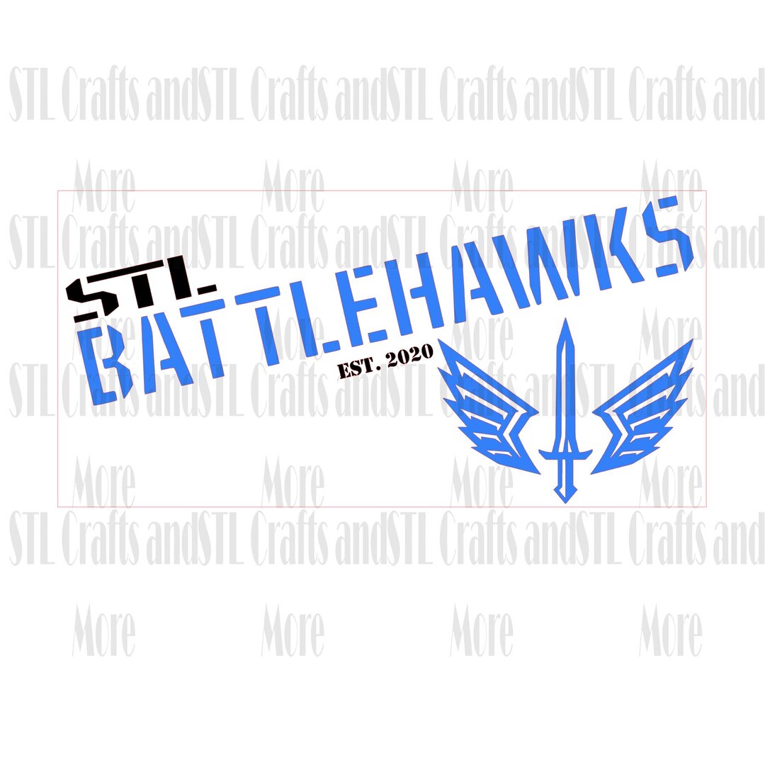 STL Battlehawks SVG - Etsy