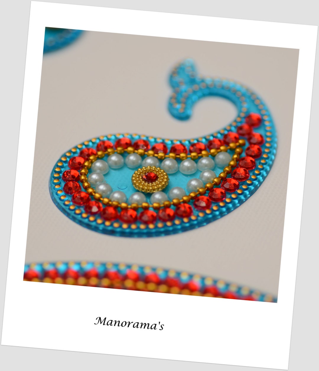 Floor Art-grand Kundan Rangoli,festival Decorations,house Warming Gift ...