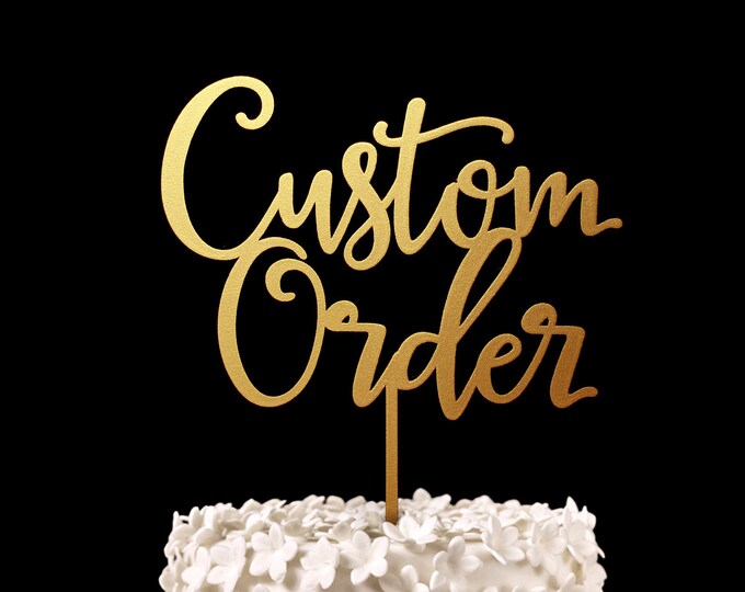 Custom Cake Topper Keepsake Custom Wedding Cake Toppers - Etsy
