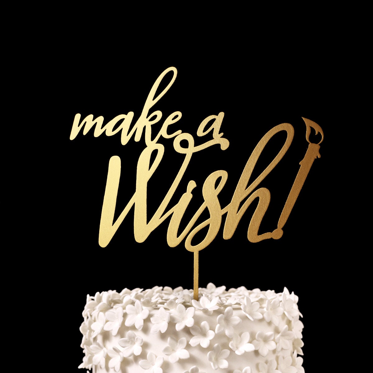 Make a Wish Wedding Cake Topper Keepsake Wedding Cake | Etsy