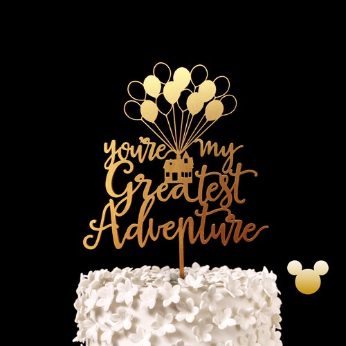 Up Chairs Wedding Cake Topper Disney up House Keepsake | Etsy