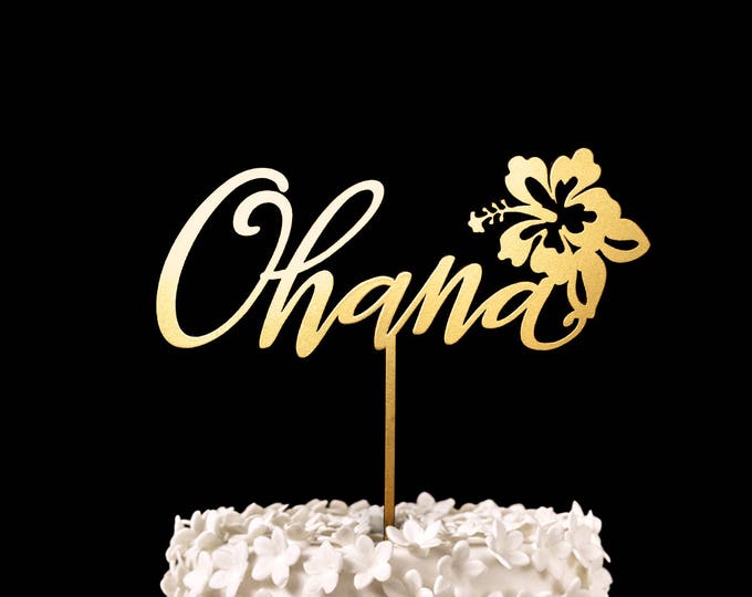 Ohana Wedding Cake Topper - Disney Wedding, Lilo and Stitch Keepsake ...