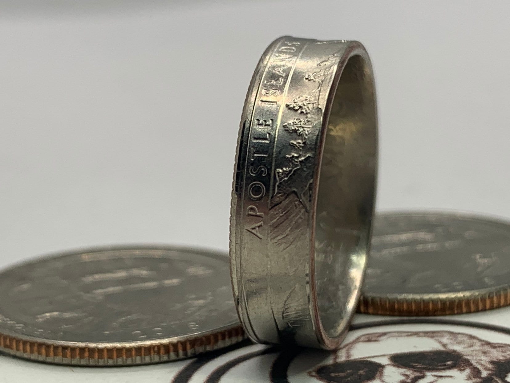 2018 Apostle Islands Copper U.S. Quarter Coin Ring | Etsy