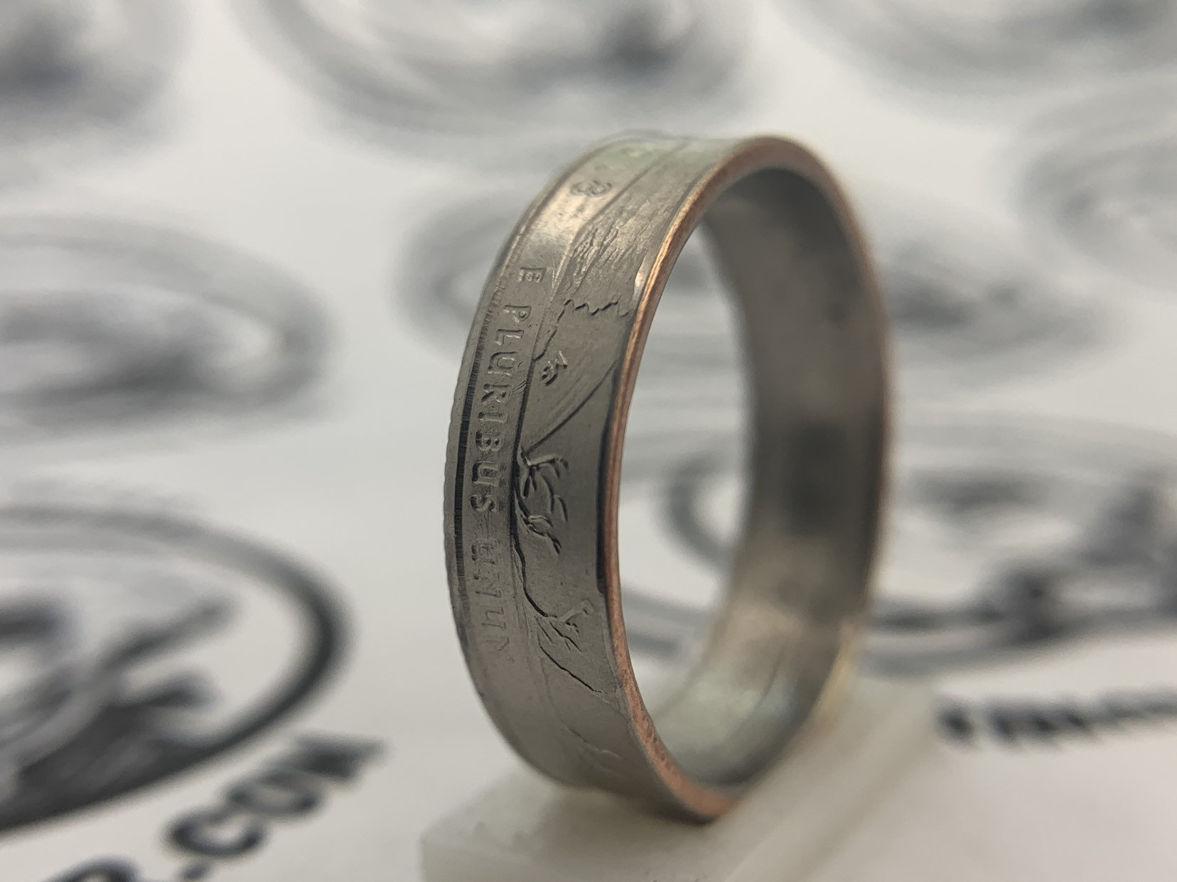 2018 Pictured Rocks Copper U.S. Quarter Coin Ring | Etsy