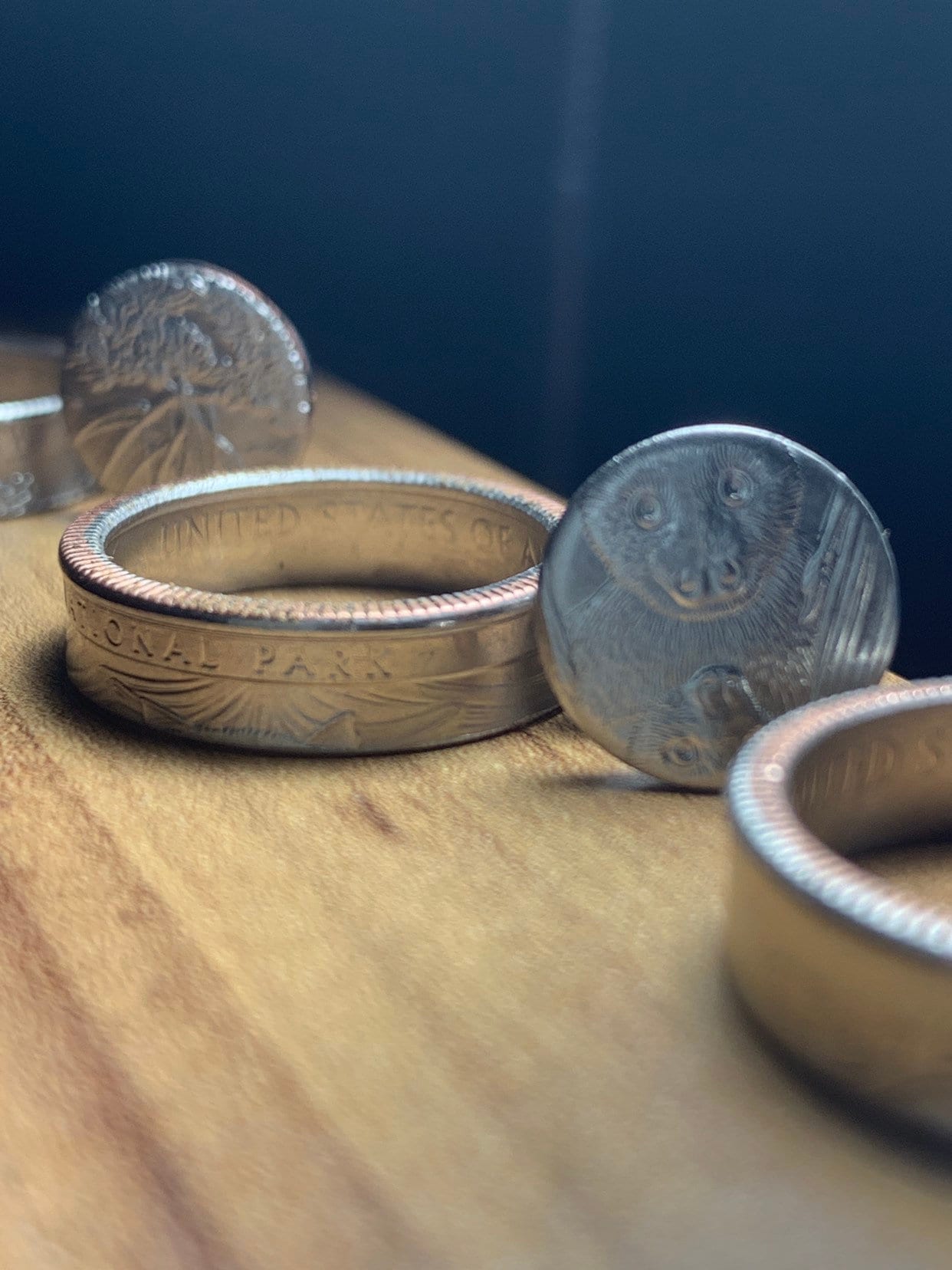 2020 Quarter Copper Coin Ring and Center Punch Pin Gift for | Etsy