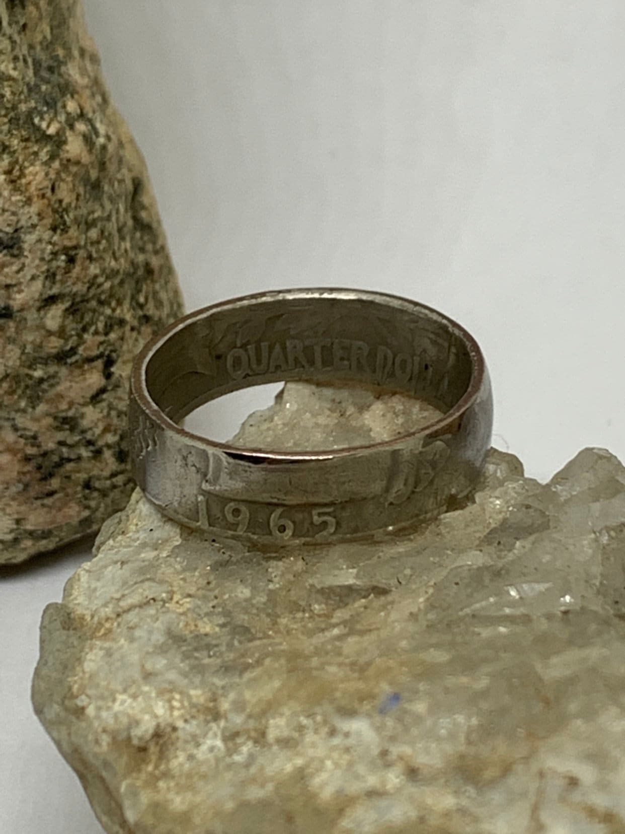 U.S. Quarter Copper Coin Ring and Center Punch Pin for Him or | Etsy