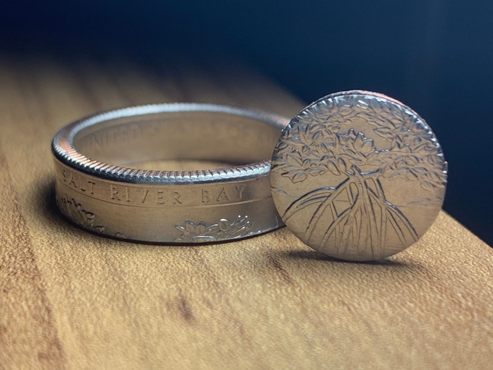 2020 Quarter Copper Coin Ring and Center Punch Pin Gift for | Etsy