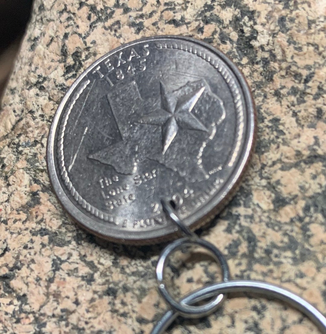 Any U.S. State Quarter Coin Keychain, Gift for Him or Her, Home State ...