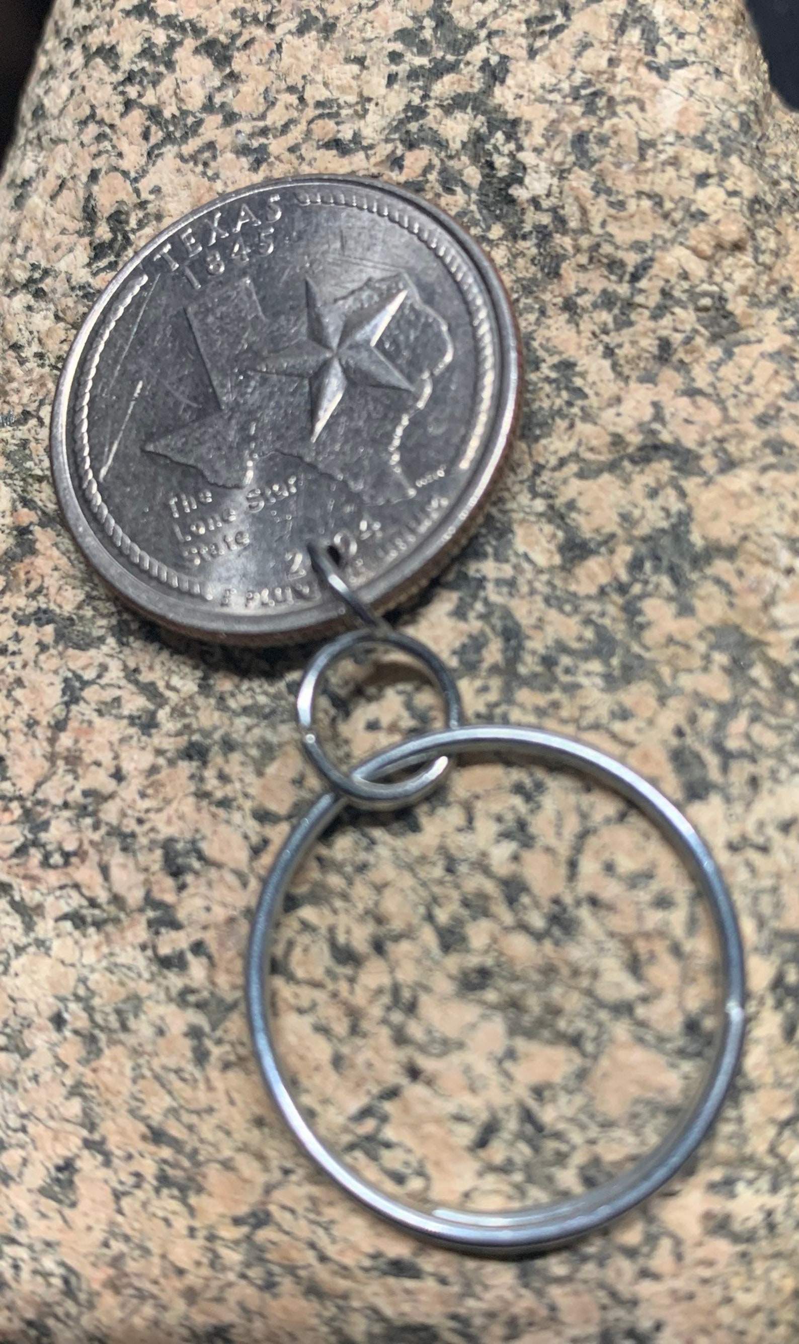 Any U.S. State Quarter Coin Keychain Gift for Him or Her | Etsy