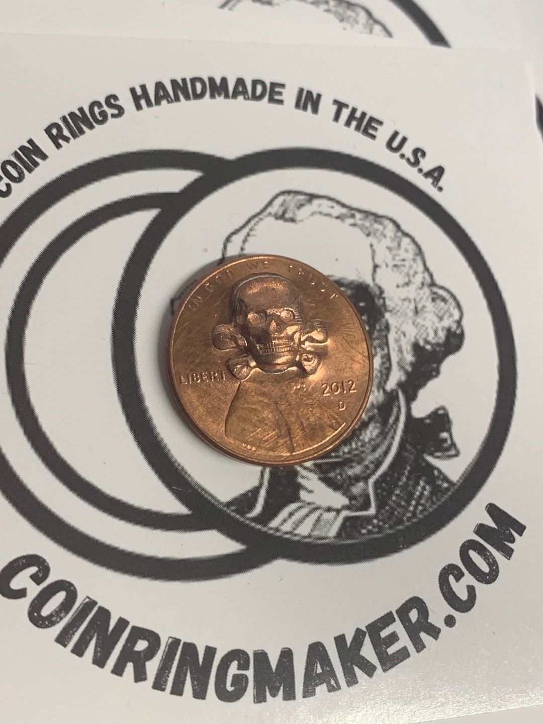 Jolly Roger 3D Skull Penny Coin Kupfer Plated Zinc 1983-2020 Random ...