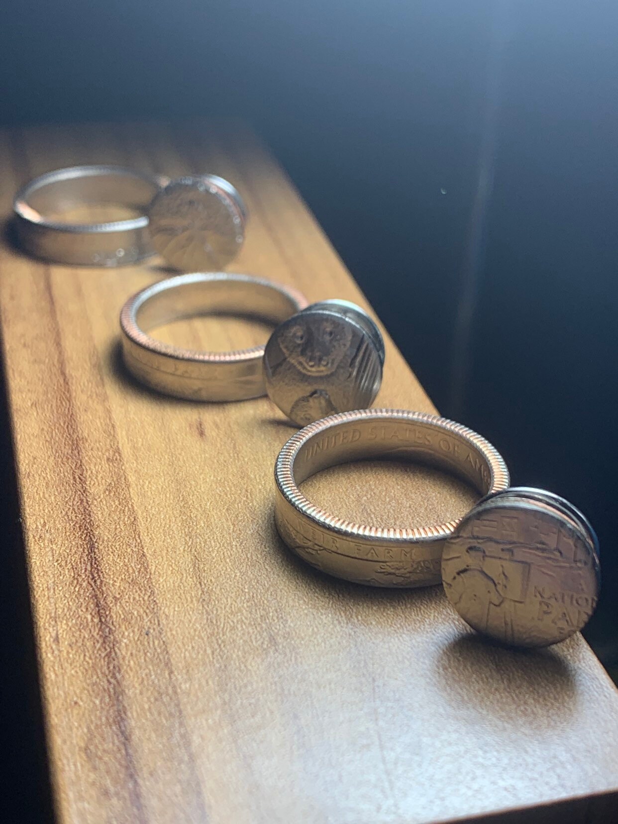 2020 Quarter Copper Coin Ring and Center Punch Pin Gift for | Etsy