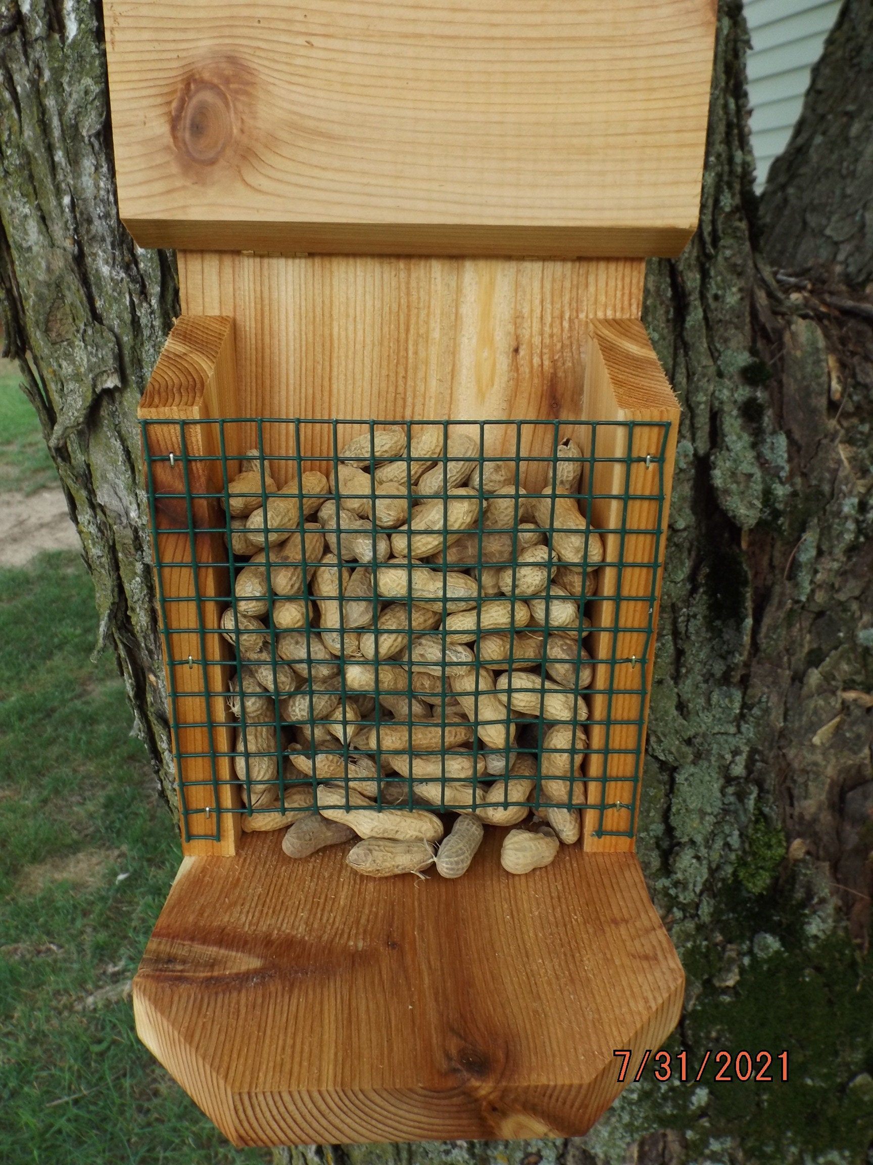 Outdoor & Gardening Feeders & Birdhouses Mounts on Tree Squirrel Peanut ...