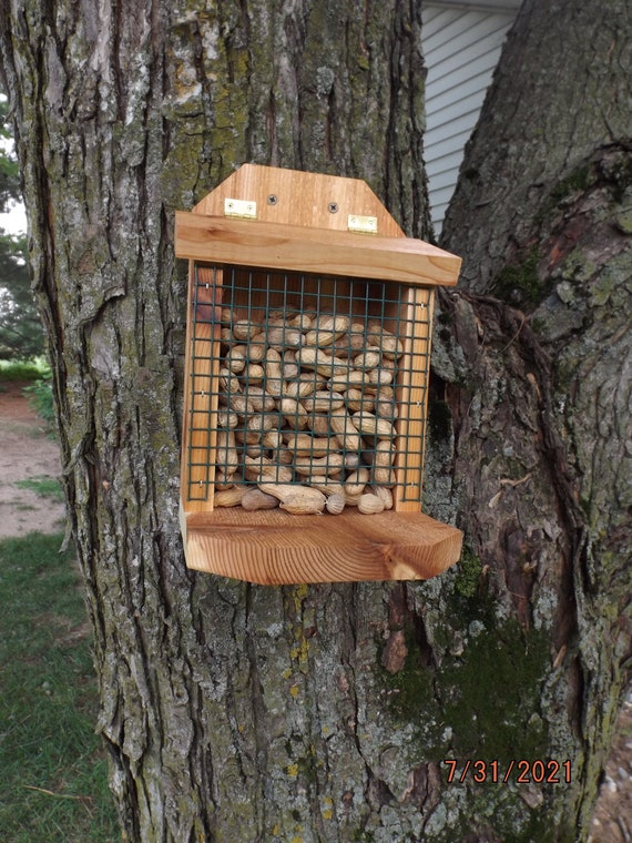 Outdoor & Gardening Feeders & Birdhouses Mounts on Tree Squirrel Peanut ...