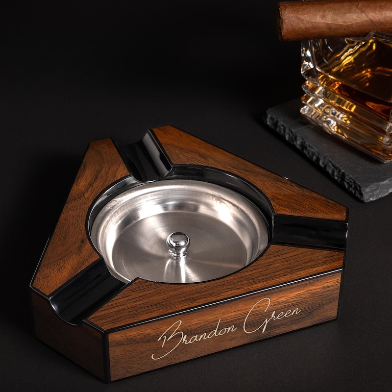 Personalized Cigar Ashtray - Etsy
