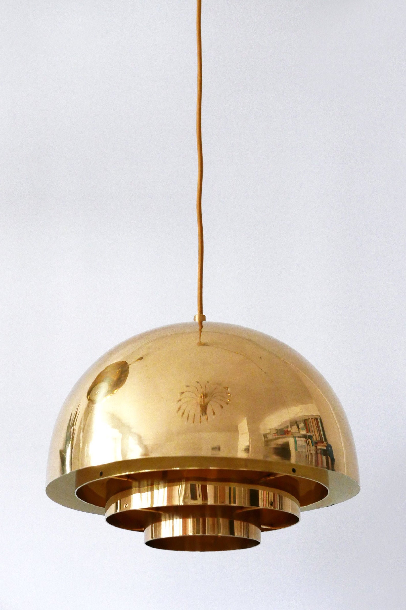 Elegant Mid Century Modern Pendant Lamp | Hanging Light 'dome‘ by ...