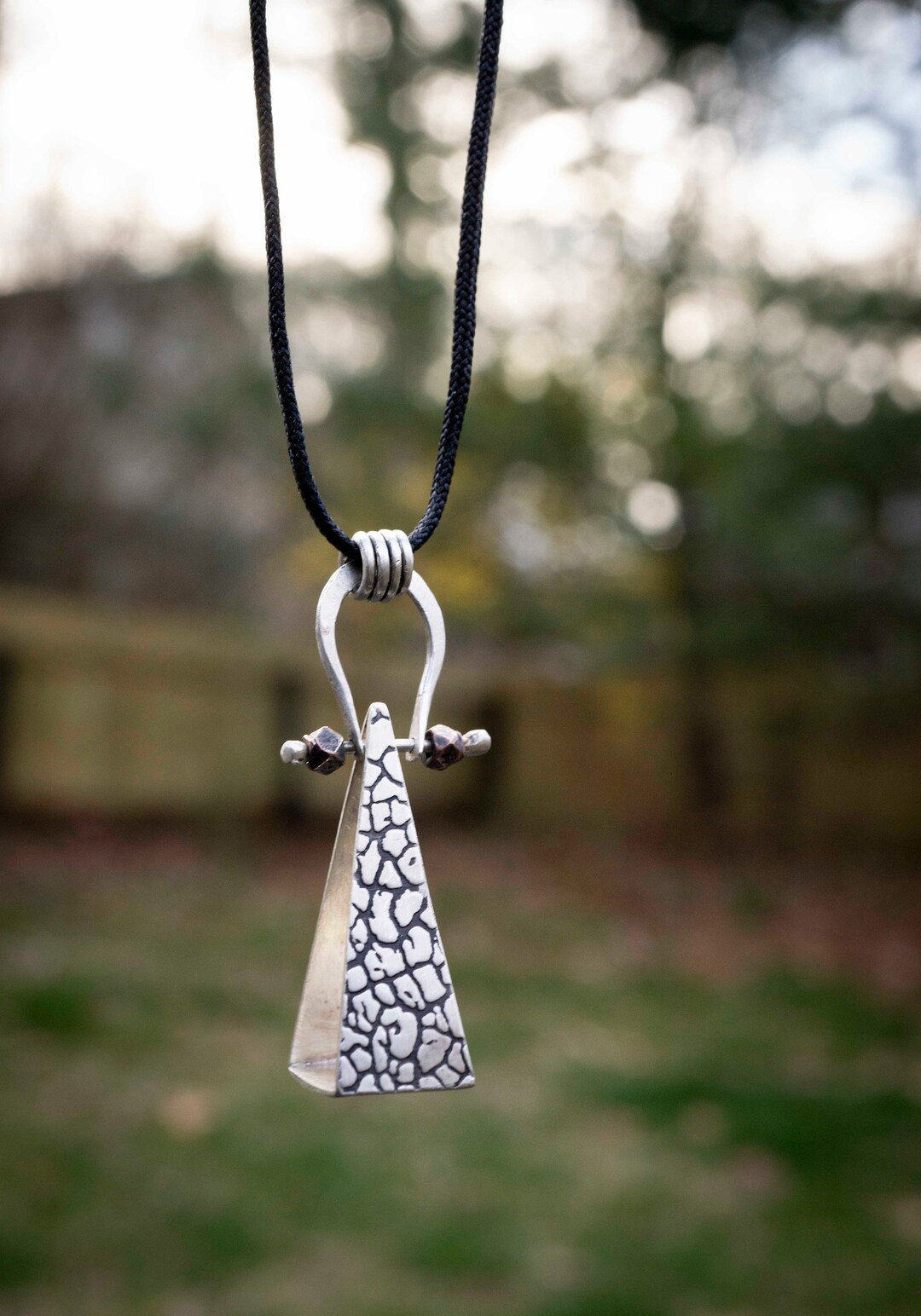 Pendulum Necklace | Talisman Necklace | Silver Pendant Men - Etsy