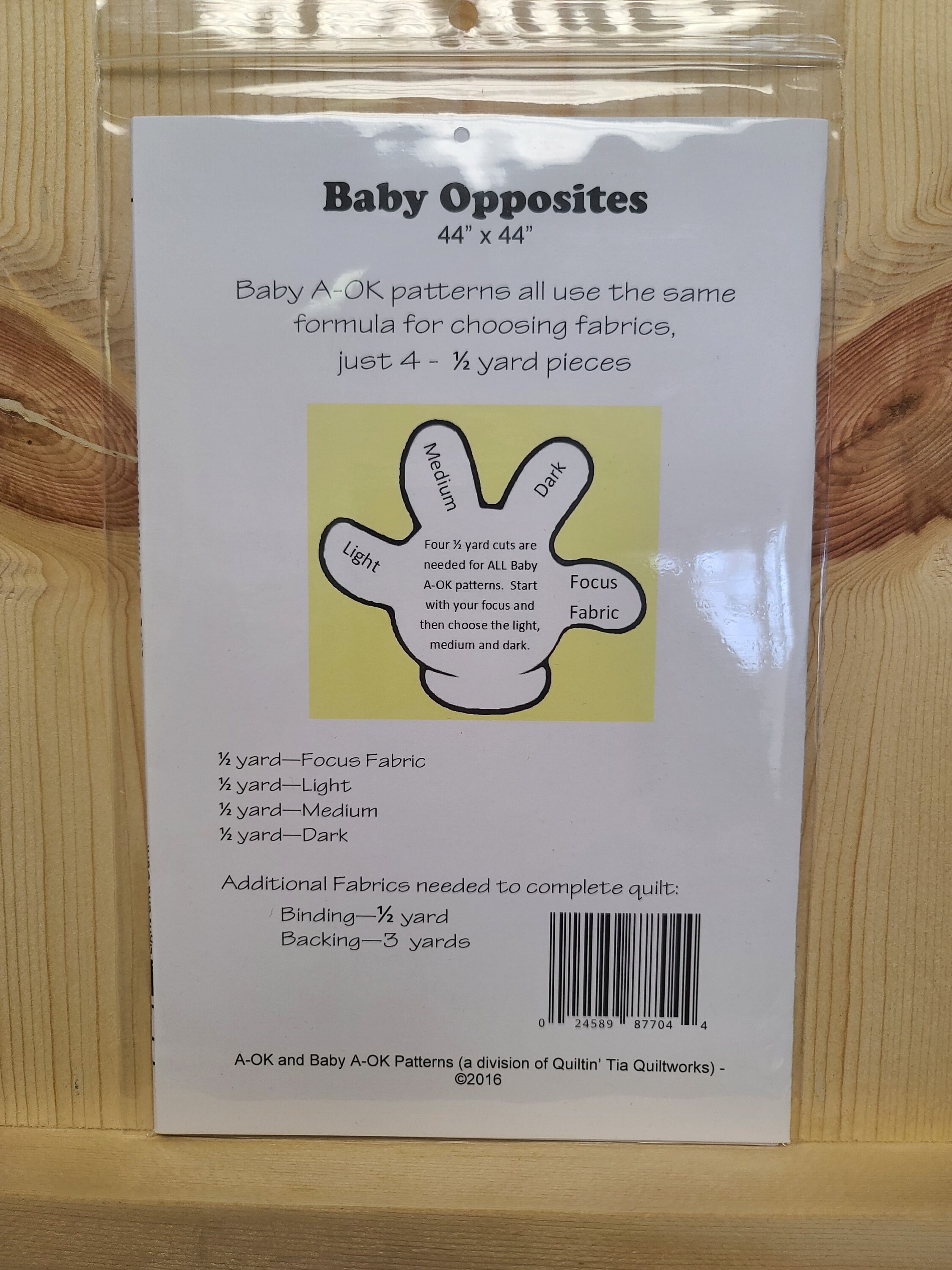 Baby Opposites, Baby A-OK Patterns, Beginner Friendly, 1/2 Yard ...