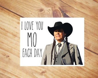 Yellowstone Valentines Card | Etsy