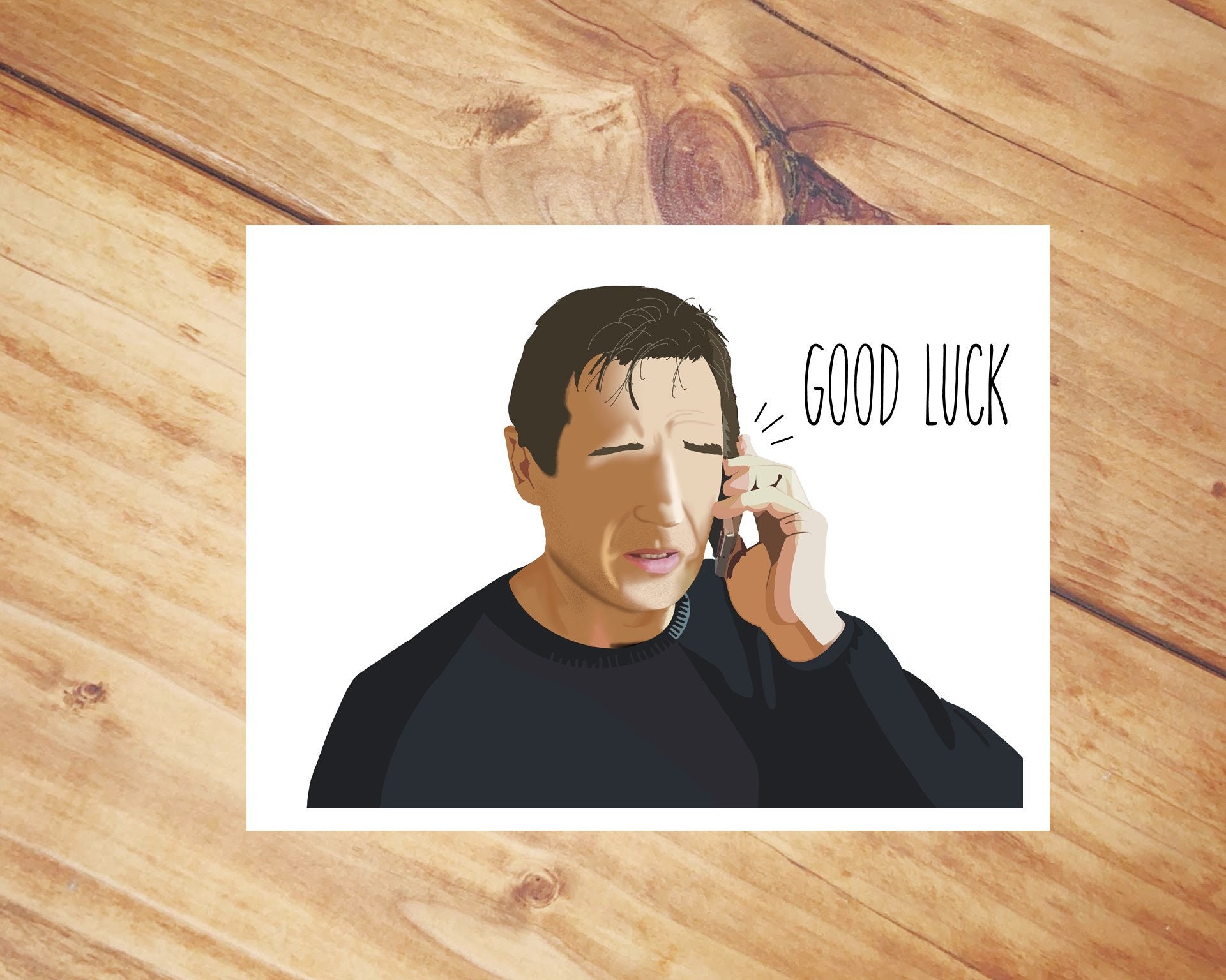 Good Luck Taken Card Liam Neeson I will find you and I | Etsy