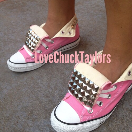 Leopard Spiked Converse Shoes | Etsy