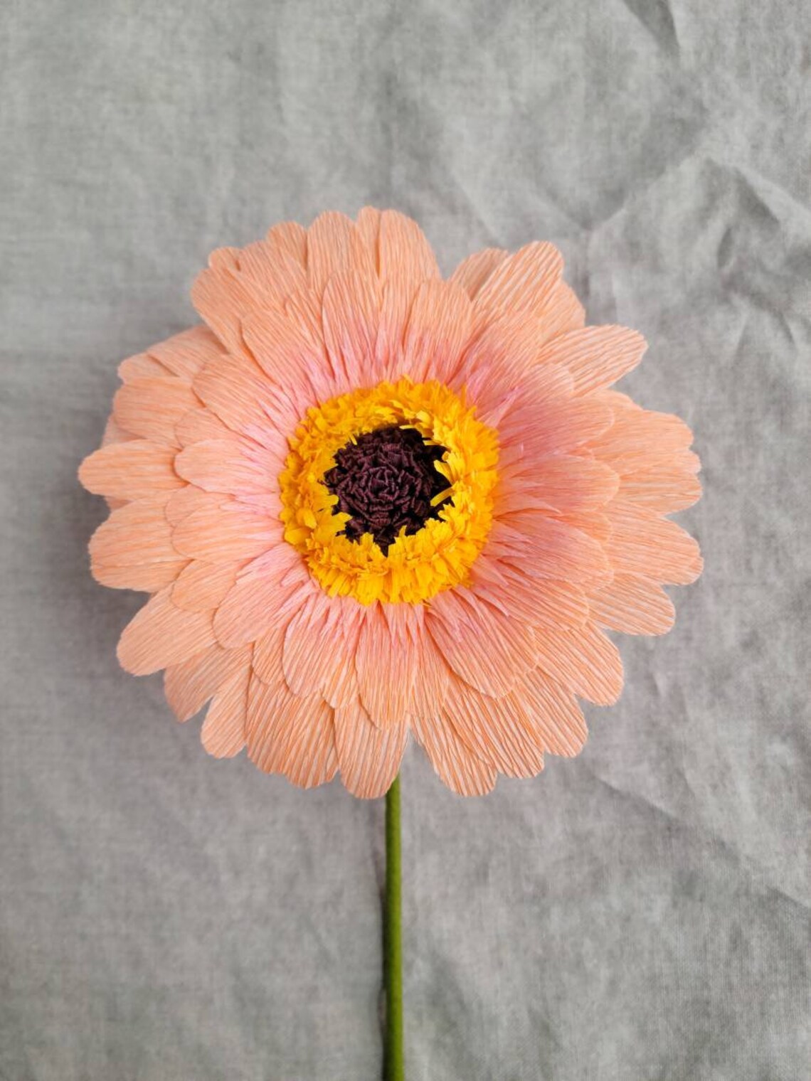 Single Stem Crepe Paper Gerber Daisy Pink Daisy Crepe Paper - Etsy