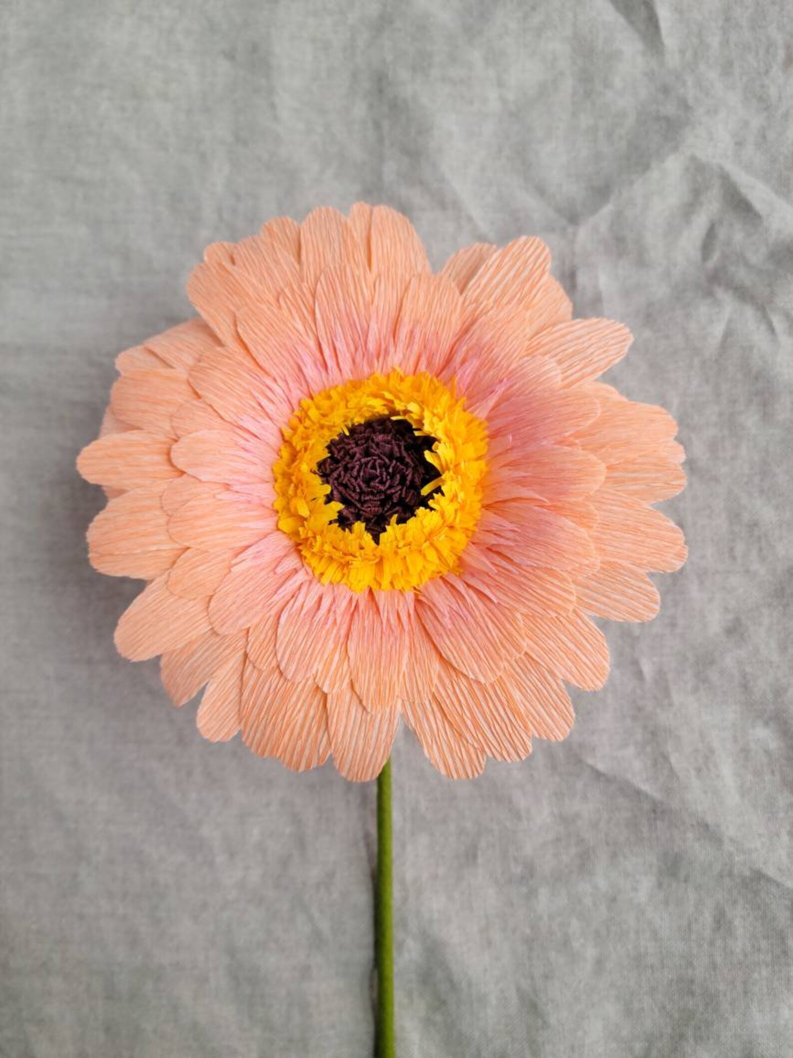 Single Stem Crepe Paper Gerber Daisy Pink Daisy Crepe Paper - Etsy