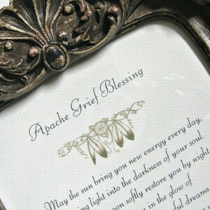 Apache Grief Blessing Comfort after loss, Sympathy gift, Comforting ...