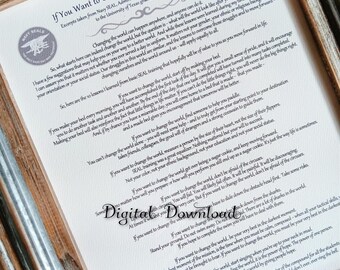 If You Want to Change the World - Make Your Bed - Digital Download - Etsy