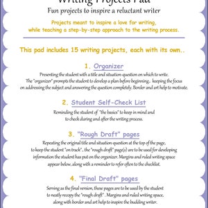 Writing Projects: Beginner Story Plans for Young Writers (PDF Download ...