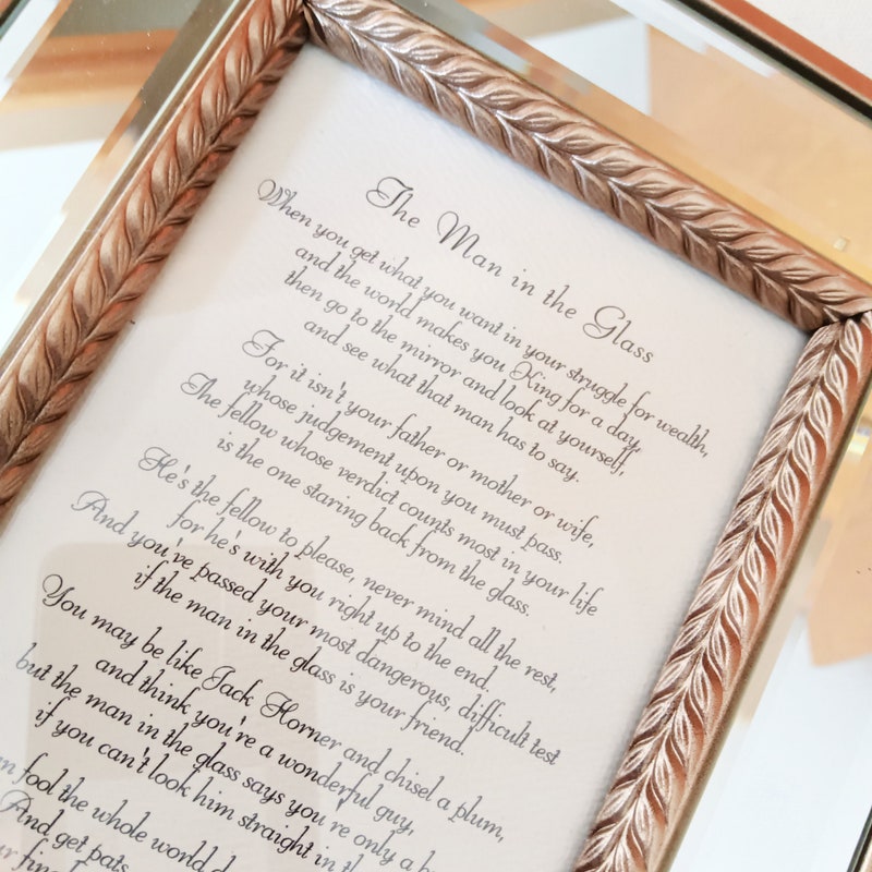Framed Poem - Etsy