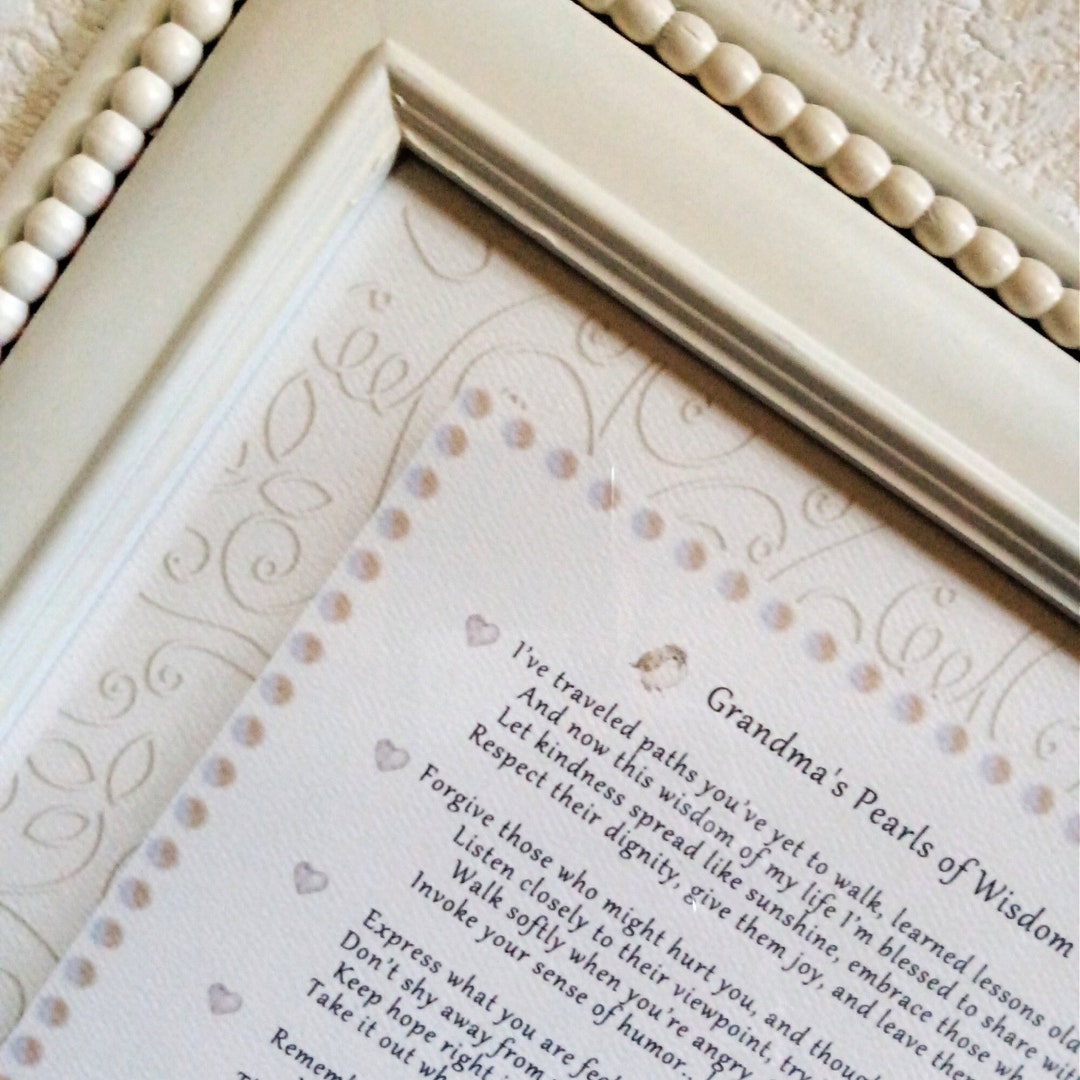 Grandma Poem Poem to Granddaughter Granddaughter Gift Advice From ...