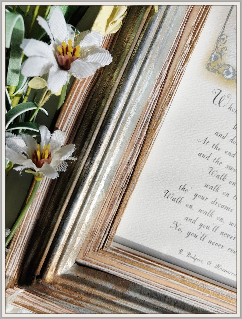 WHEN YOU WALK Through A Storm Framed Print - Inspirational Comforting ...