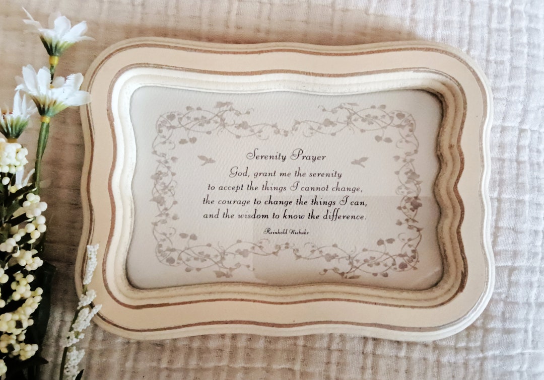 Serenity Prayer Framed Courage Wisdom Prayer God Grant Me Frame-parent ...