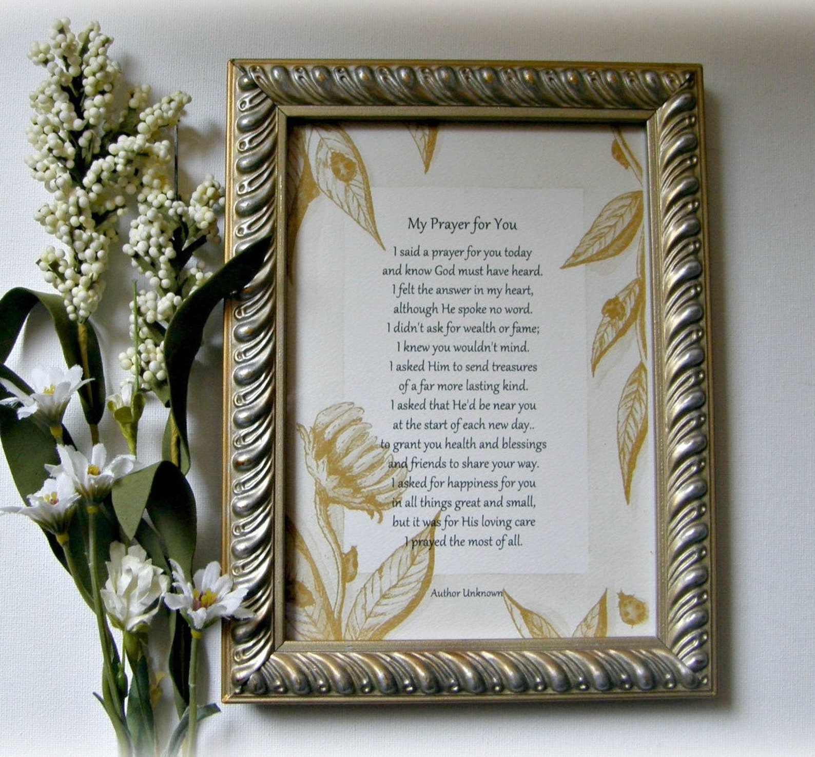 MY PRAYER FOR You Framed Verse Comforting Friend Gift | Etsy